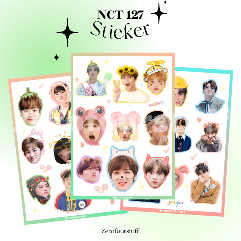Jual NCT 127 Sticker A6 / Sticker Kpop NO CUTTING Glossy Tahan Air NCT ...