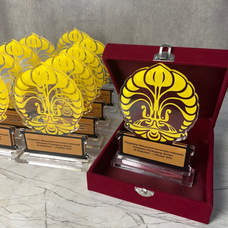 Jual PLAKAT Akrilik Tebal 8 MM Box beludru UKURAN 20 x 10, Kado Wisuda ...