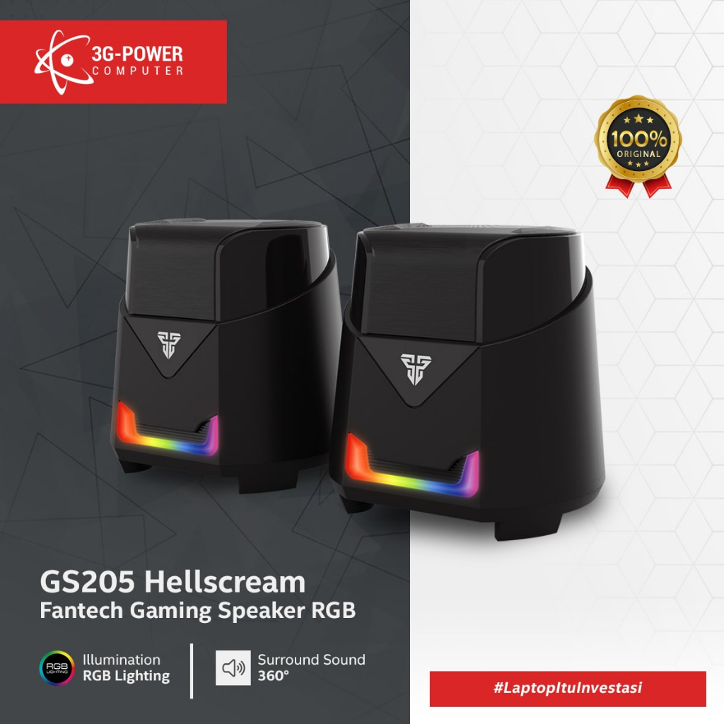 Jual Fantech HELLSCREAM GS205 Speaker Komputer Portable RGB + Remote ...