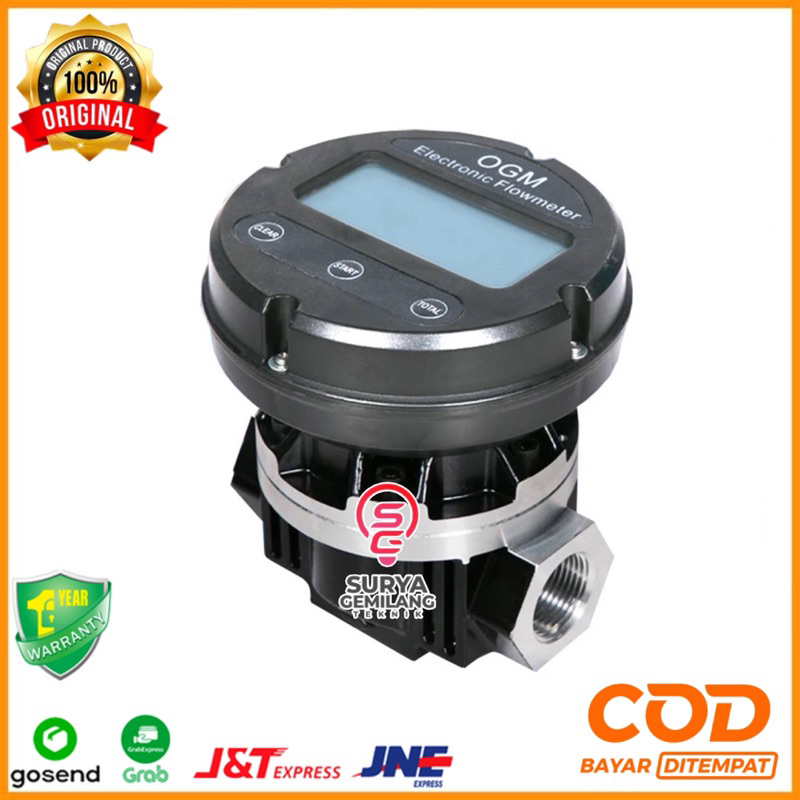 Jual FLOW METER BBM SOLAR OGM DIGITAL 1" INCHI FLOWMETER MINYAK SOLAR ...