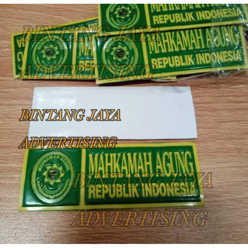 Jual Stiker Sticker Tempelan Stiker Plat Mahkamah Agung Bahan Vnyl ...