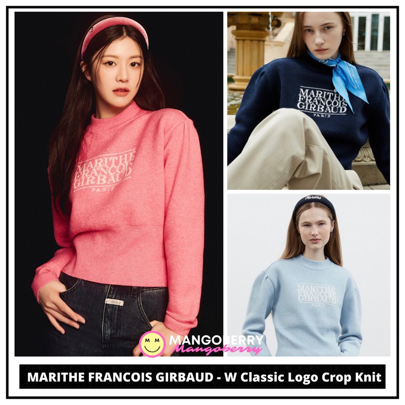 Jual MARITHE FRANCOIS GIRBAUD - W Classic Logo Crop Knit Go Youn Jung | Shopee Indonesia