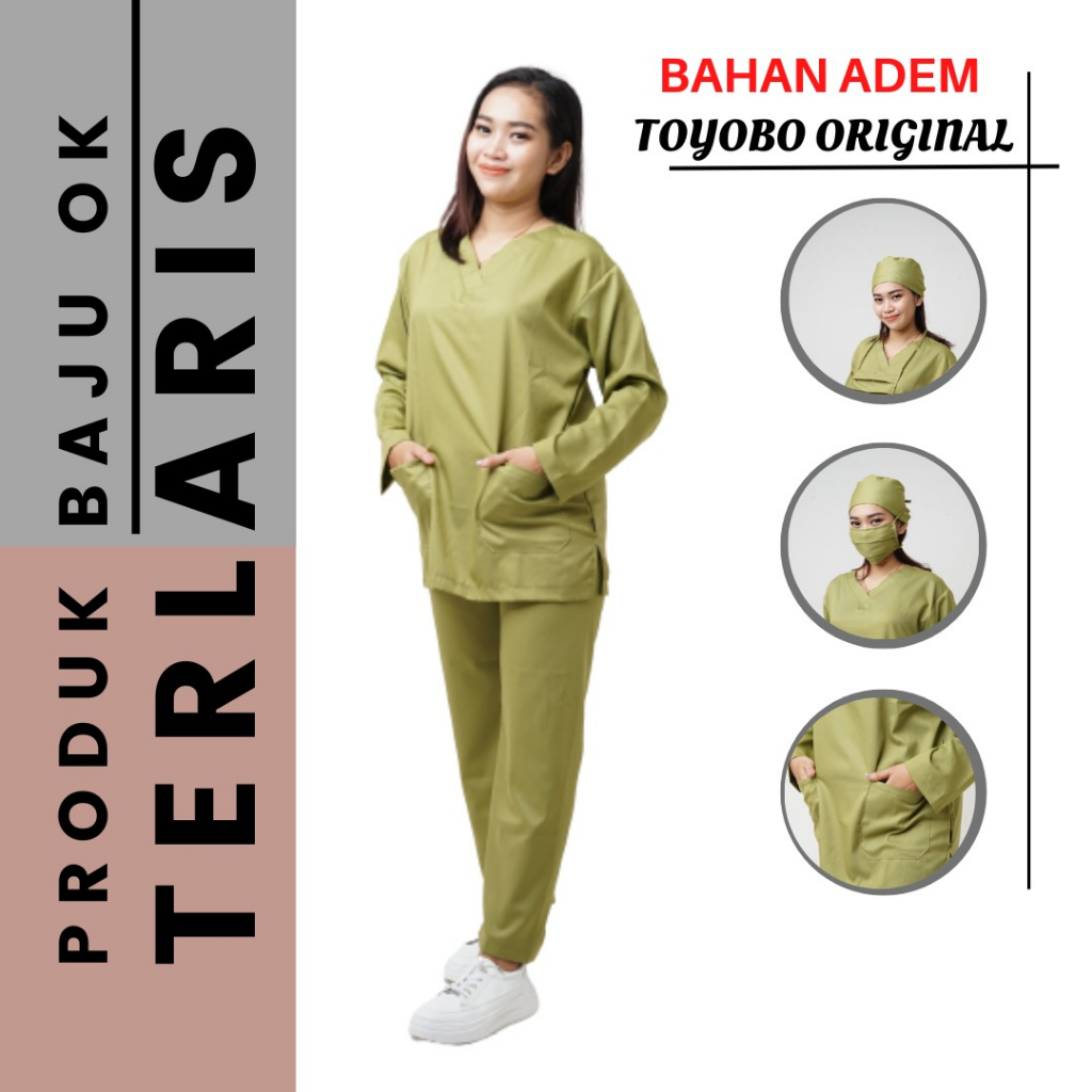 Jual Baju OK Toyobo / Baju Jaga Medis / Baju OK Lengan Panjang / Scrub ...