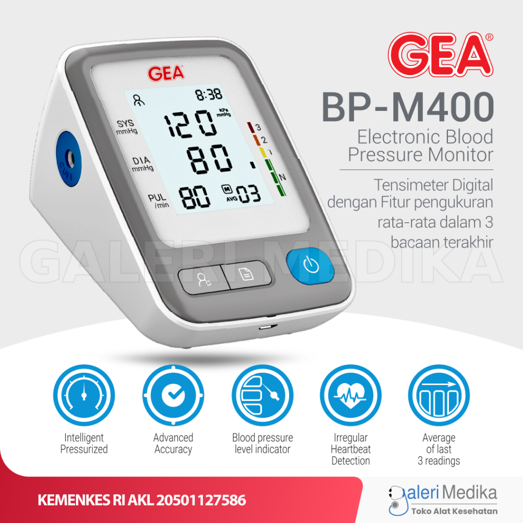 Jual Tensimeter Digital GEA BP-M400 Lengan Atas - Alat Ukur Tekanan ...