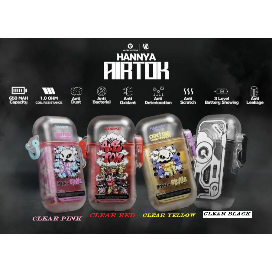 Jual Hannya Airtok Pod Kit 650 mAh by Vapelustion | Shopee Indonesia
