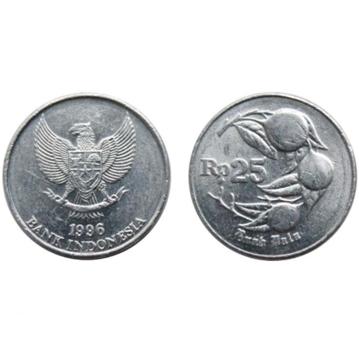 Jual Koin Kuno 25 Rupiah Buah Pala / Uang Koin 24 Pala | Shopee Indonesia