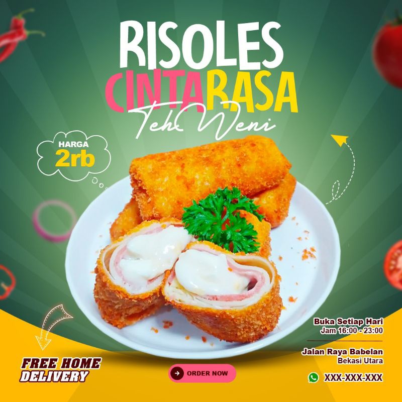 Jual Spanduk Banner Jual Risoles CUSTOM DESAIN | Shopee Indonesia Jual Spanduk Banner Jual Risoles CUSTOM DESAIN | Shopee Indonesia