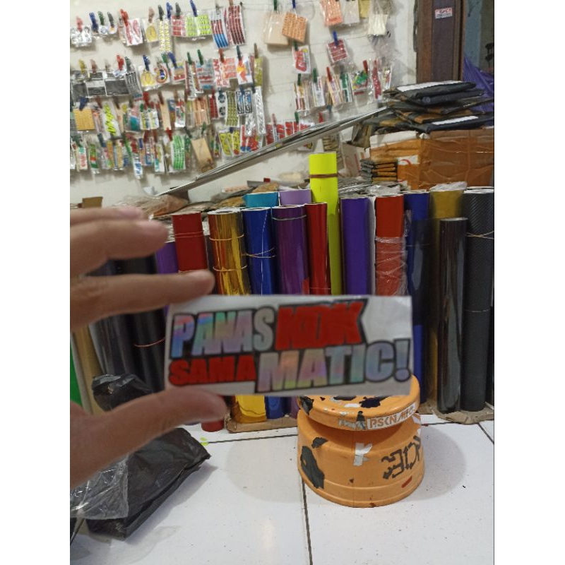 Jual Sticker cuting keren#PANANSKOKSAMAMATIC#stickercuting# BUKAN ...
