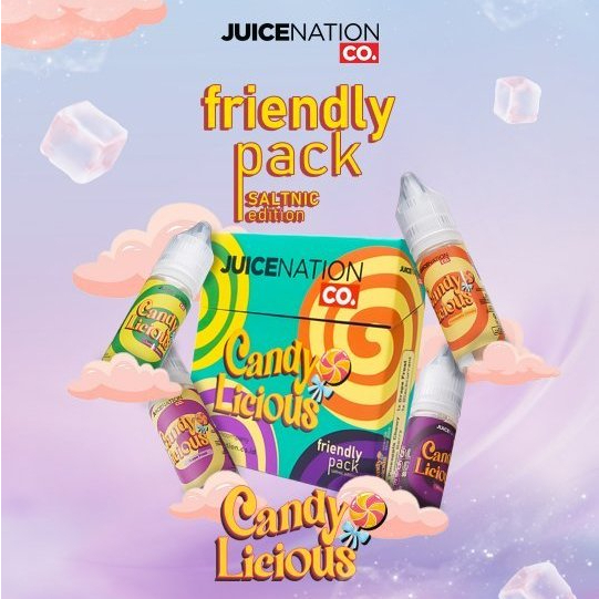 Jual [SALTNIC 4X15ML 25MG] CANDYLICIOUS FRIENDLY PACK BY JUICENATION ...
