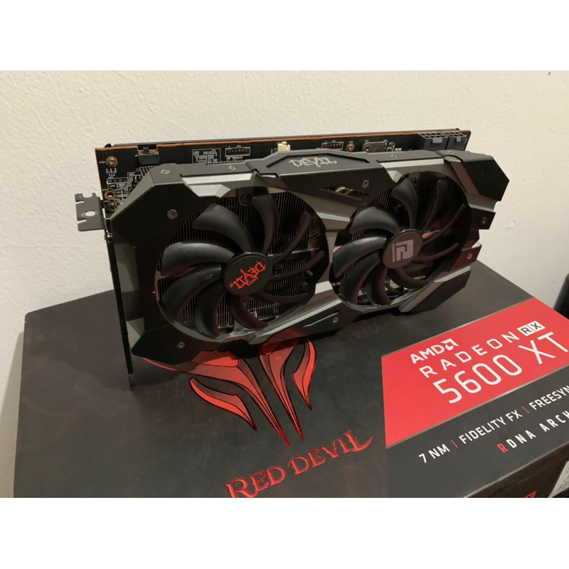 Jual VGA RX 5600 XT 6Gb Red Devil Powercolor bukan gtx 1070 rtx 2060 ...