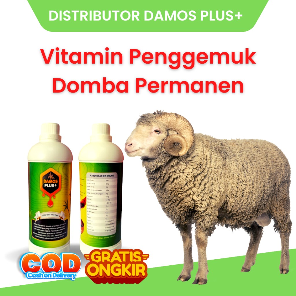 Jual Damos Plus+ Obat Cacing Kambing Molase Tetes Tebu Murni 100% ...
