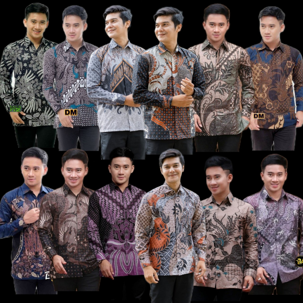 Jual baju batik pria lengan panjang modern Harga Terbaik & Termurah ...