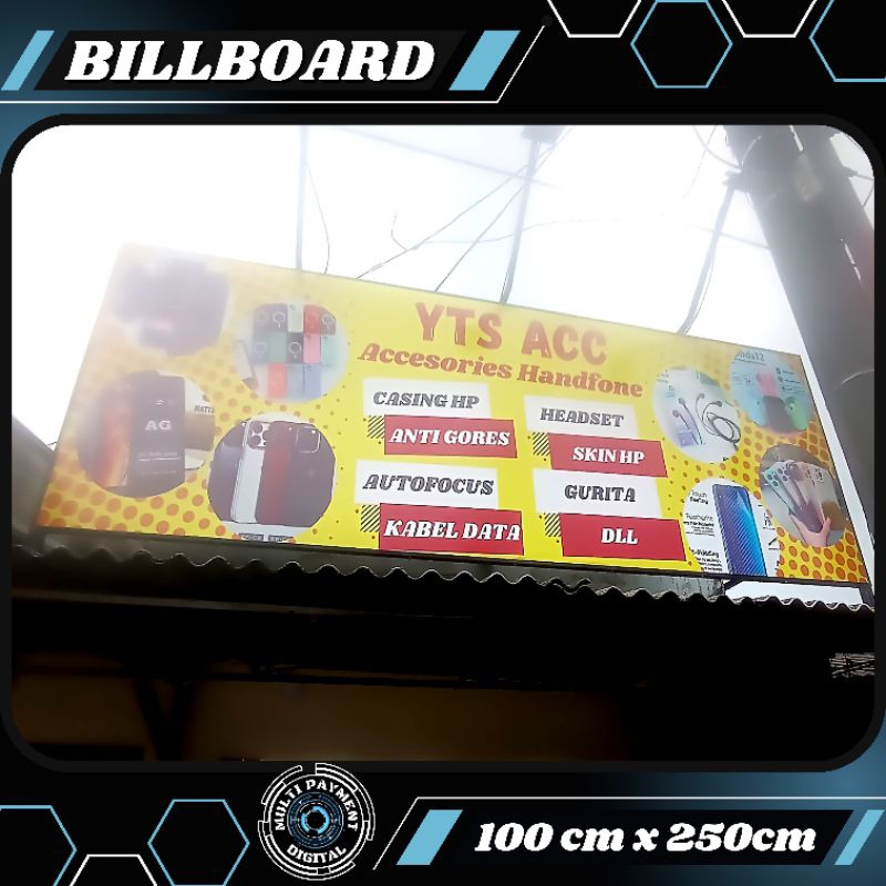 Jual BILLBOARD / PAPAN NAMA TOKO 100 X 250 + PEMASANGAN | Shopee Indonesia