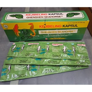 Jual keji beling / kejibeling 1 strip isi 10 kapsul Ghenshen seahorse ...