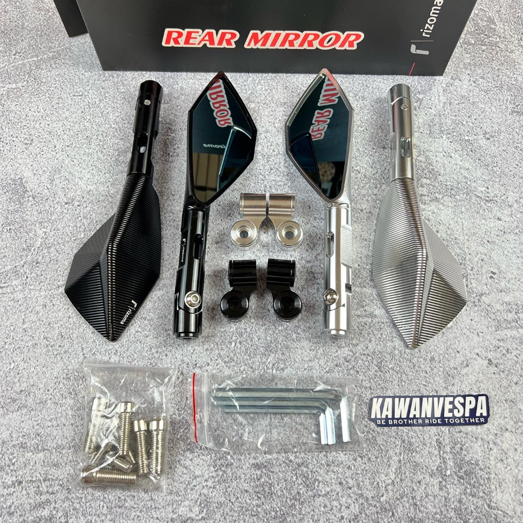 Jual Spion Rizoma Tomok V2 CNC Universal Vespa modern | Shopee Indonesia