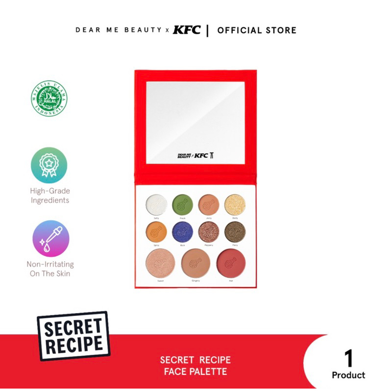 Jual DEAR ME BEAUTY X KFC SECRET RECIPE FACE PALETTE LIMITED EDITION ...