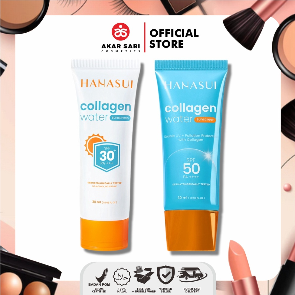 Jual HANASUI COLLAGEN WATER SUNSCREEN - SPF 30+ PA+++ | SPF 50 PA ...