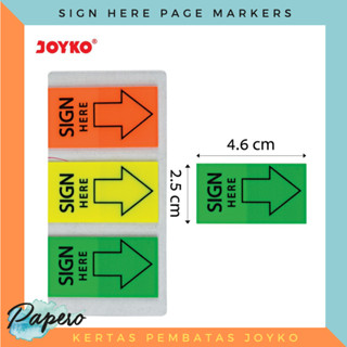 Jual Kertas Pembatas Joyko [IM-42] / Sign Here Index & Mark Page ...