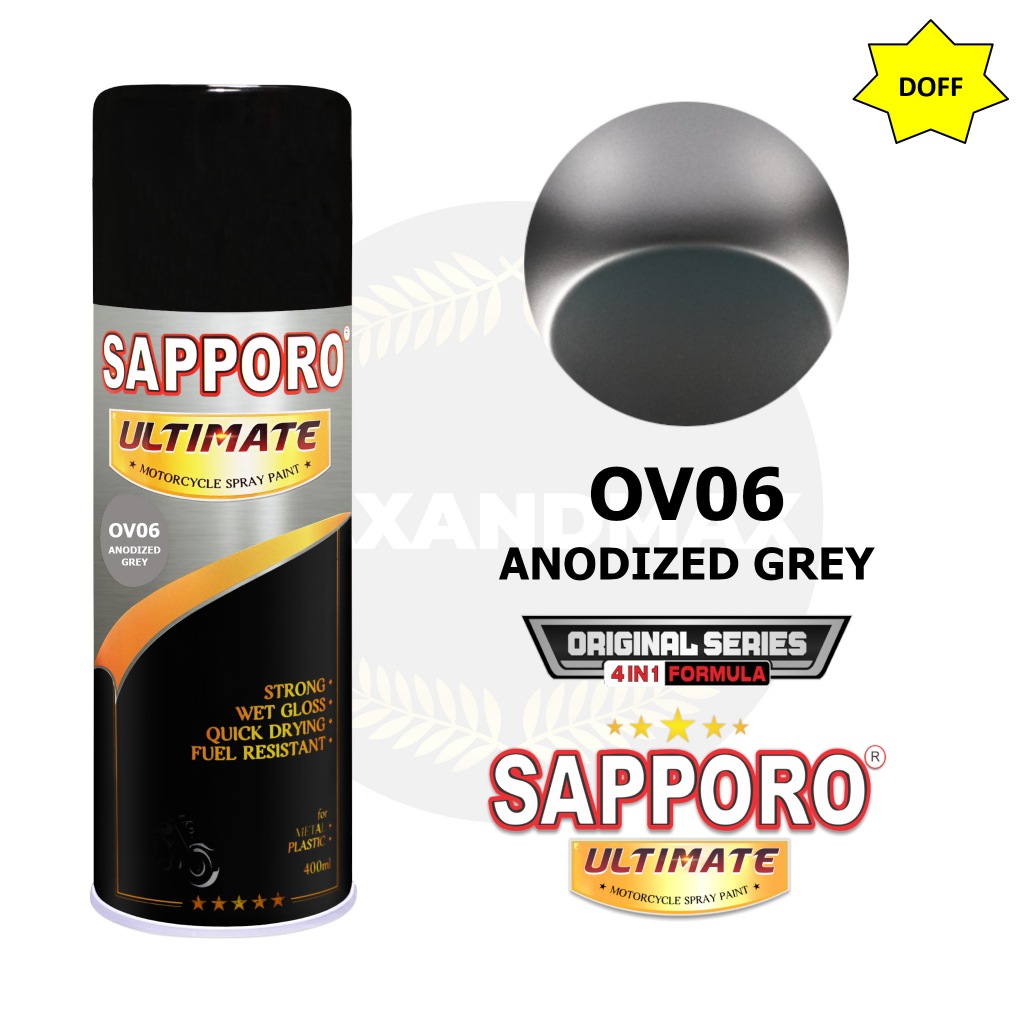 Jual SAPPORO ULTIMATE Anodized Grey OV06 400 ml | Shopee Indonesia