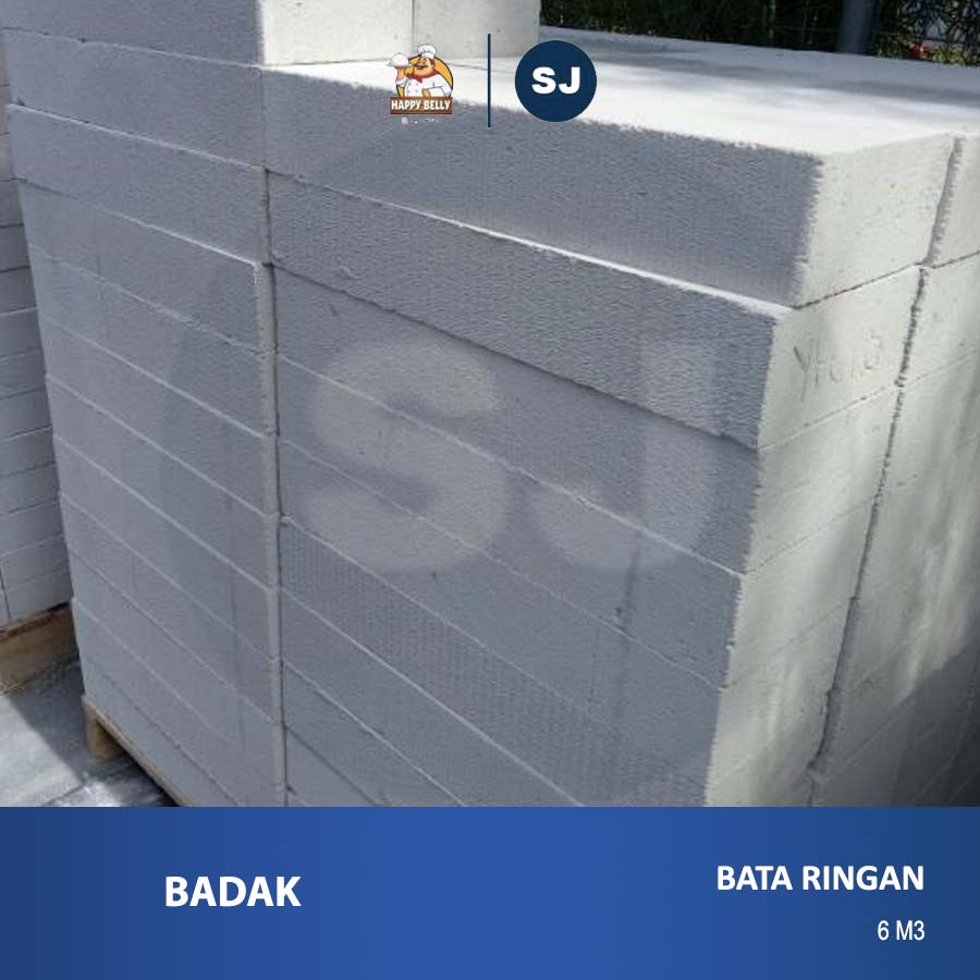 Jual bata ringan hebel / AAC pertama di medan , cap badak lebih ringan 6 M3 | Shopee Indonesia