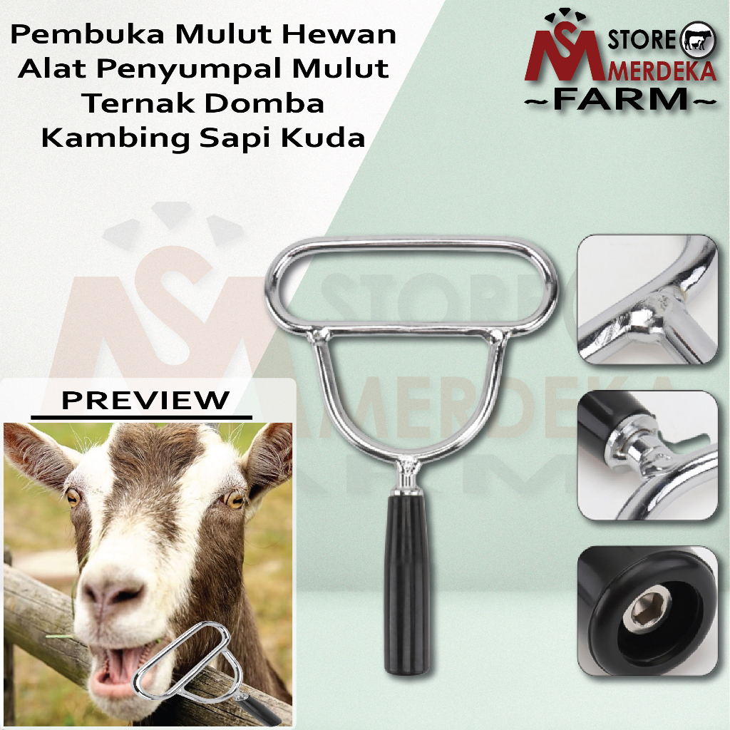 Jual Pembuka Mulut Hewan Alat Penyumpal Mulut Ternak Domba Kambing Sapi ...