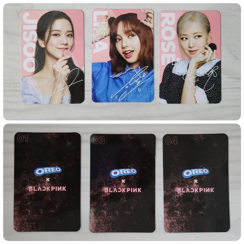 Jual KARTU BLACKPINK BLACK PINK OREO CARD KOLEKSI JISOO JENNIE LISA ...