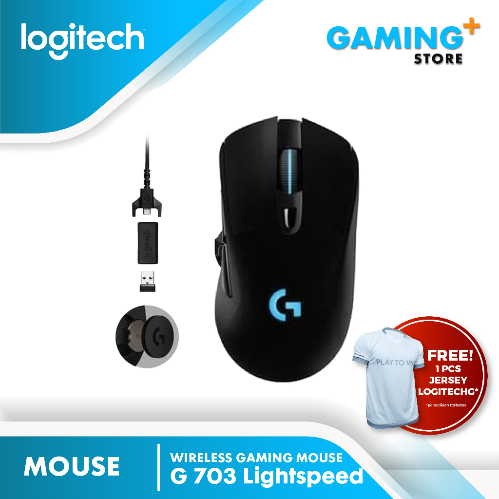 Jual Logitech G703 / G 703 Lightspeed Wireless Gaming Mouse | Shopee ...