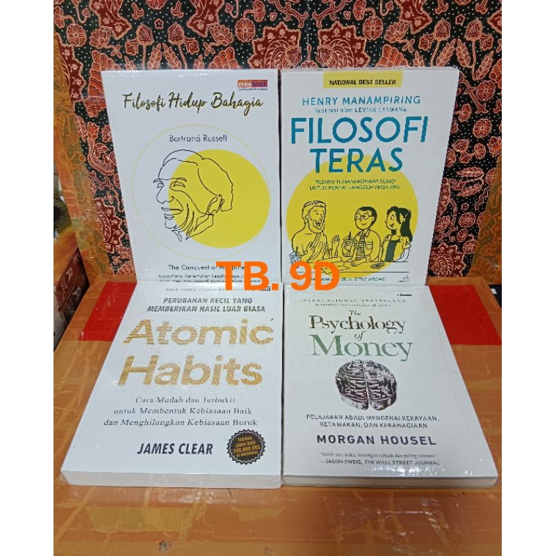 Jual Buku Filosofi Hidup Filosofi Teras Atomic Habits Psychology Money