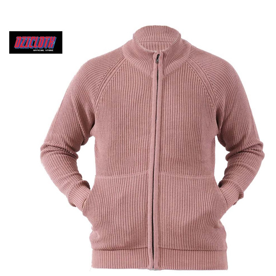 Jual Sweater Rajut Resleting Saku Model Jaket Tebal | Shopee Indonesia