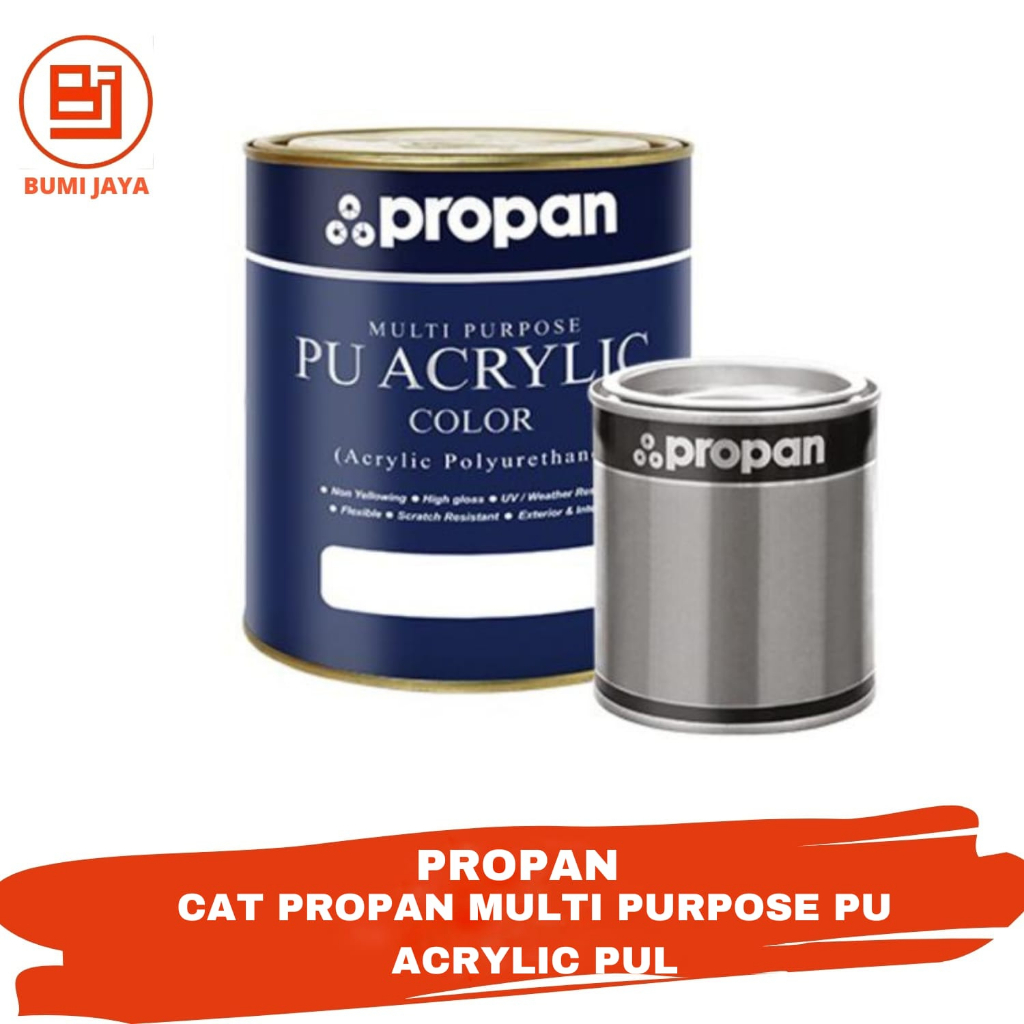 Jual cat propan multi purpose pu acrylic pul 765 set 5 ltr | Shopee ...