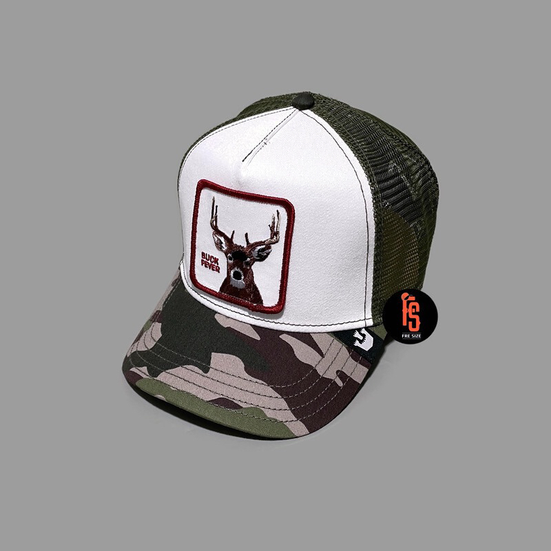 Jual TOPI ORIGINAL GOORIN BROS TRUCKER BUCK FEVER WHITE GREEN CAMO ...