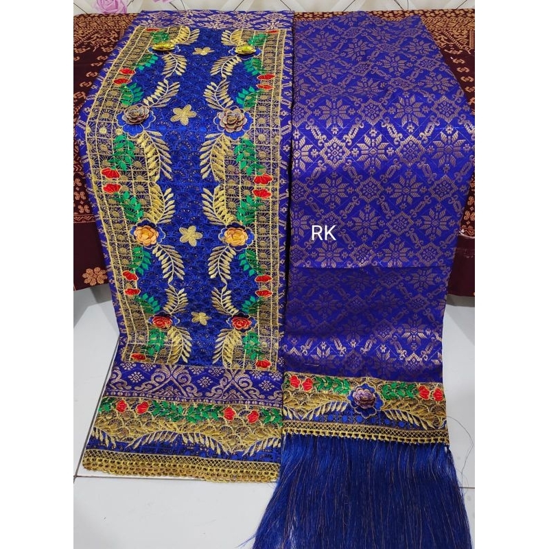 Jual Set Kain + Selendang Songket Mesin Palembang Full Bordir (WAJIB CHAT ADMIN) | Shopee Indonesia