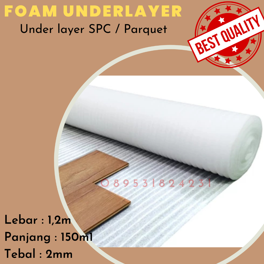 Jual Foam Under layer Busa / Alas Lantai Kayu Parket/Parkit/SPC tebal ...