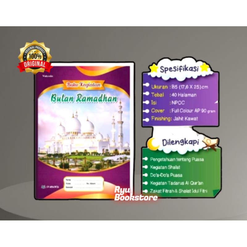 Jual Buku Kegiatan Bulan Ramadhan - CV.Arya Duta | Shopee Indonesia