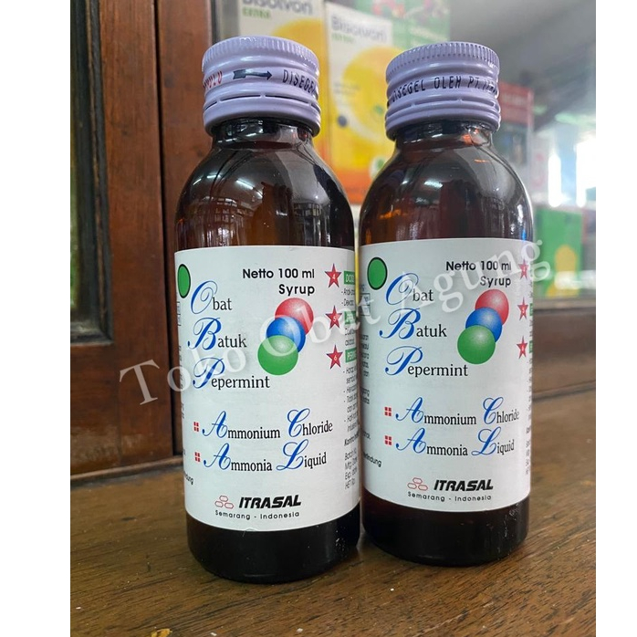 Jual Obat Batuk Pepermint (OBP) Itrasal 100 ml. Obat Batuk Berdahak ...