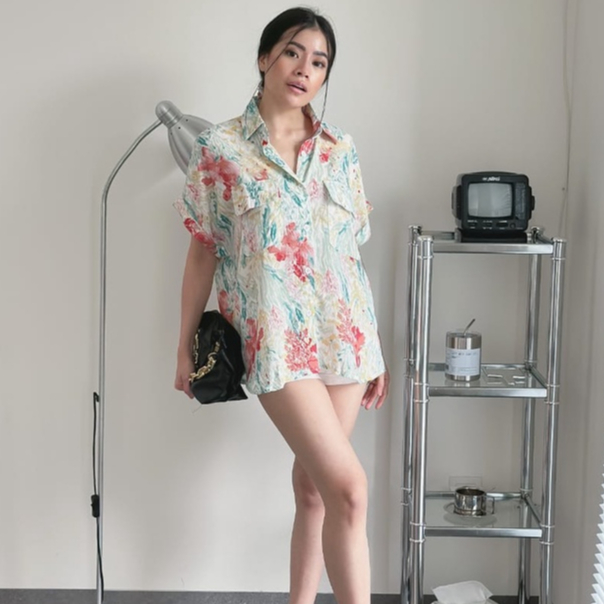 Jual CallieTamami - A 6492 Ariel Rayon Tops ( Penempatan Motif Random ...