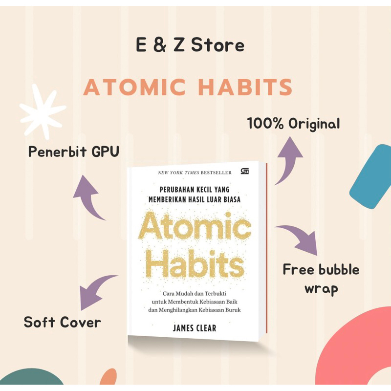 Jual Buku Atomic Habits: Perubahan Kecil yang Memberikan Hasil Luar Biasa - James Clear ...