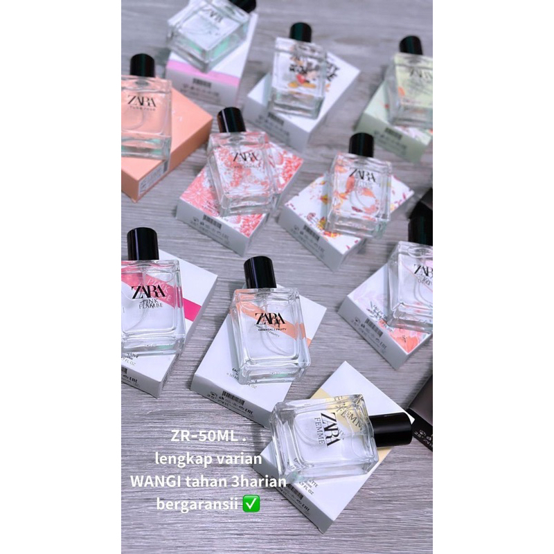 Jual Parfume Zara 50ML | Shopee Indonesia