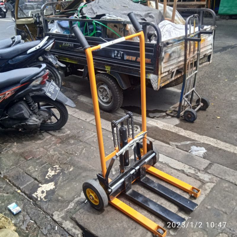 Jual Hand forklift 200kg /Hand Stacker kapasitas 200kg | Shopee Indonesia