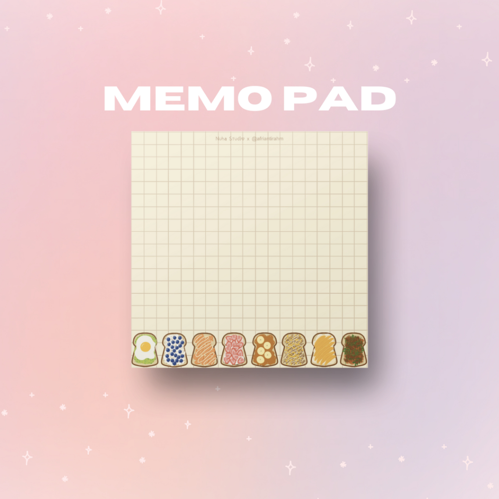 Jual MEMO PAD by afriantirahm | aesthetic memopad notepad square hvs ...