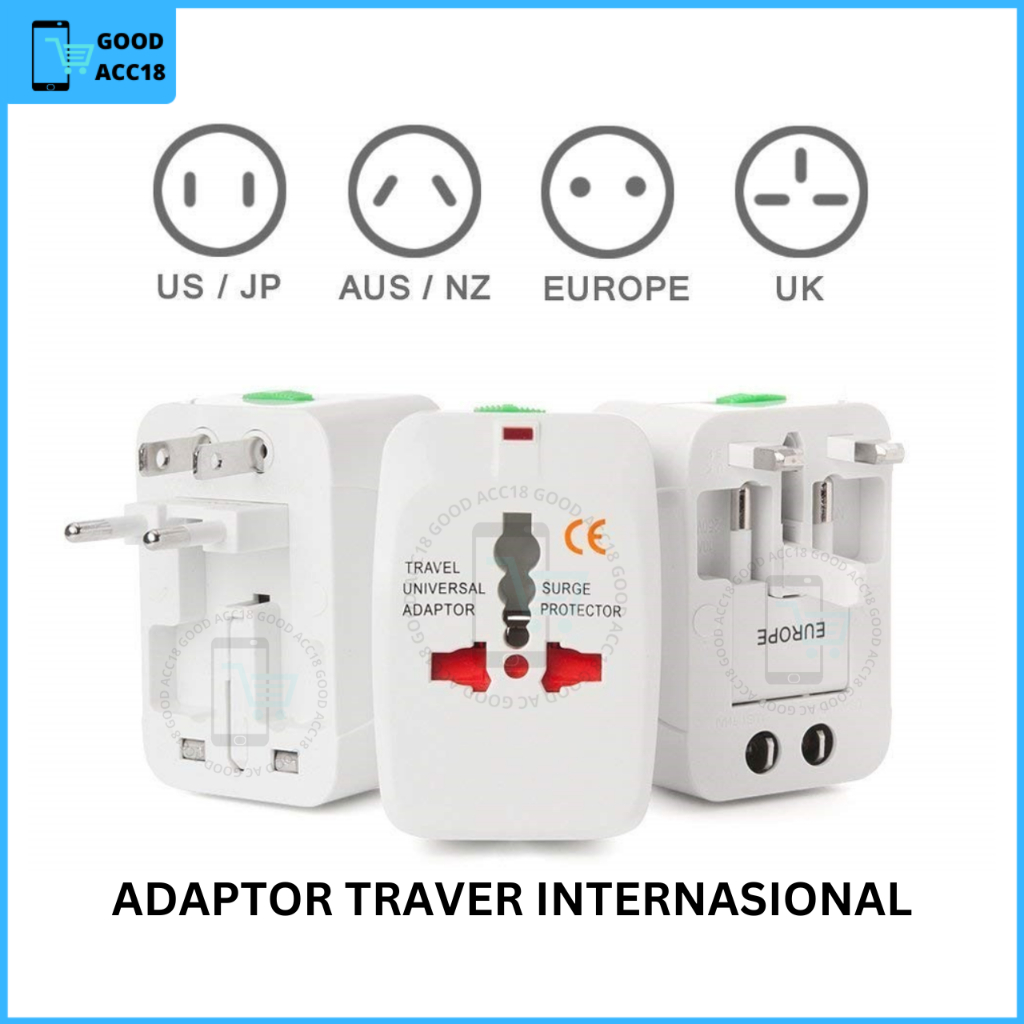 Jual COLOKAN LISTRIK UNIVERSAL ADAPTOR INTERNASIONAL TRAVEL STEKER ALL ...