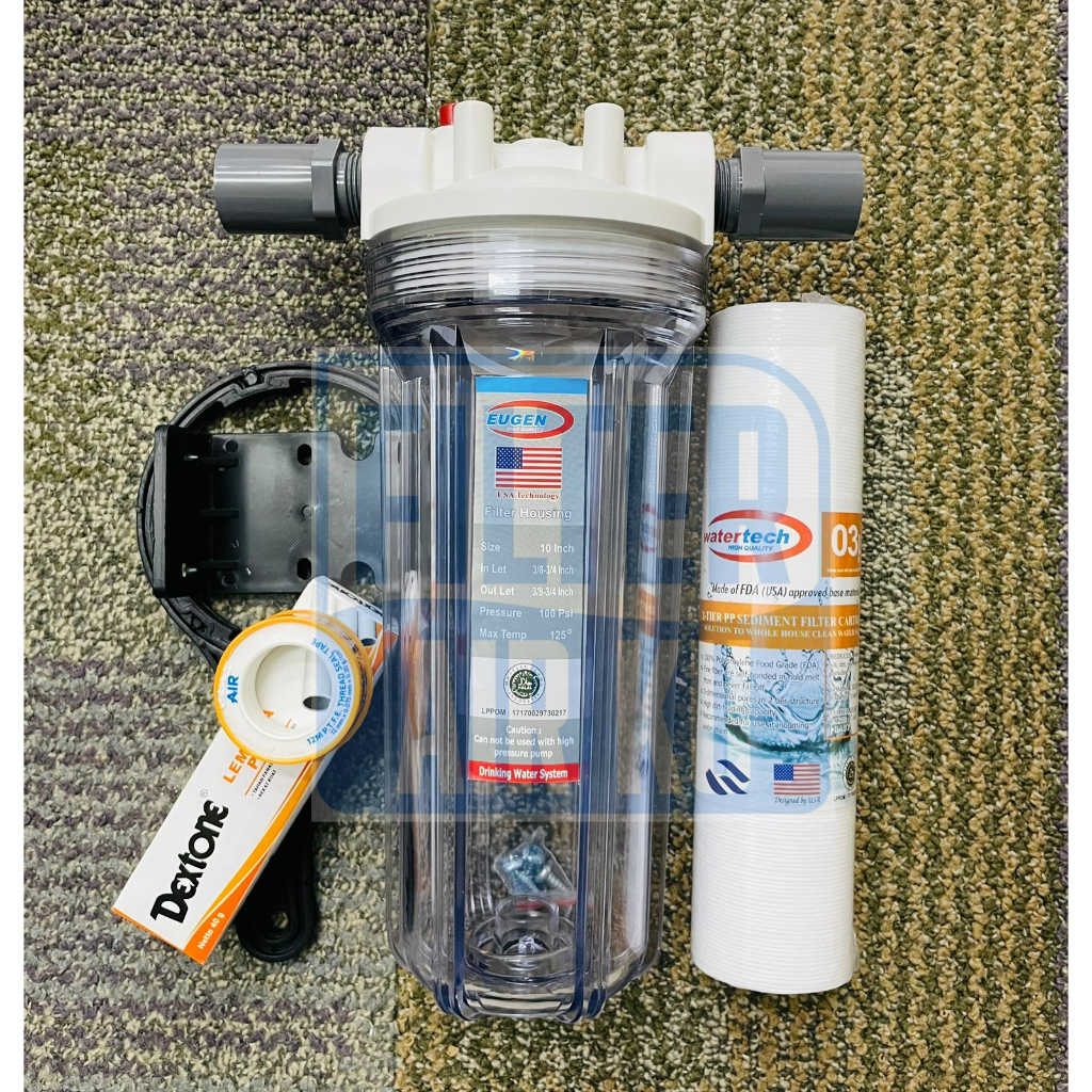 Jual Paket Filter Air 10" 1 Tahap Housing + Sedimen Untuk Air Keruh ...