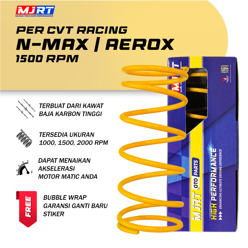 Jual PER CVT RACING 1500 RPM NMAX AEROX LEXI MJRT | Shopee Indonesia