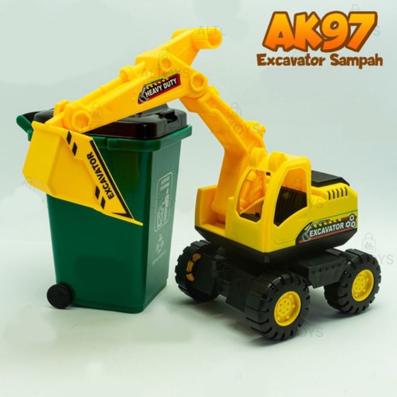 Jual MAINAN ANAK MOBIL KONTRUKSI EXCAVATOR SAMPAH / BEGO | Shopee Indonesia