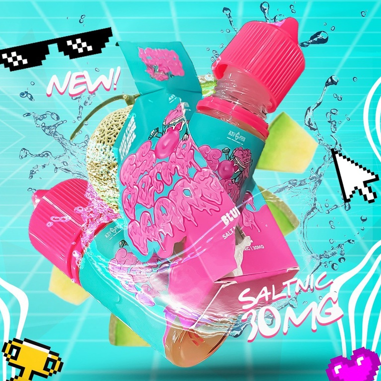 Jual [SALTNIC 30ML 30MG] ES PERMEN KARET BLUE HONEYDEW BUBBLEGUM BY ASV ...