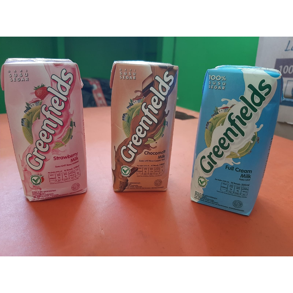 Jual Susu Greenfields UHT 200 ml [SATUAN] | Shopee Indonesia