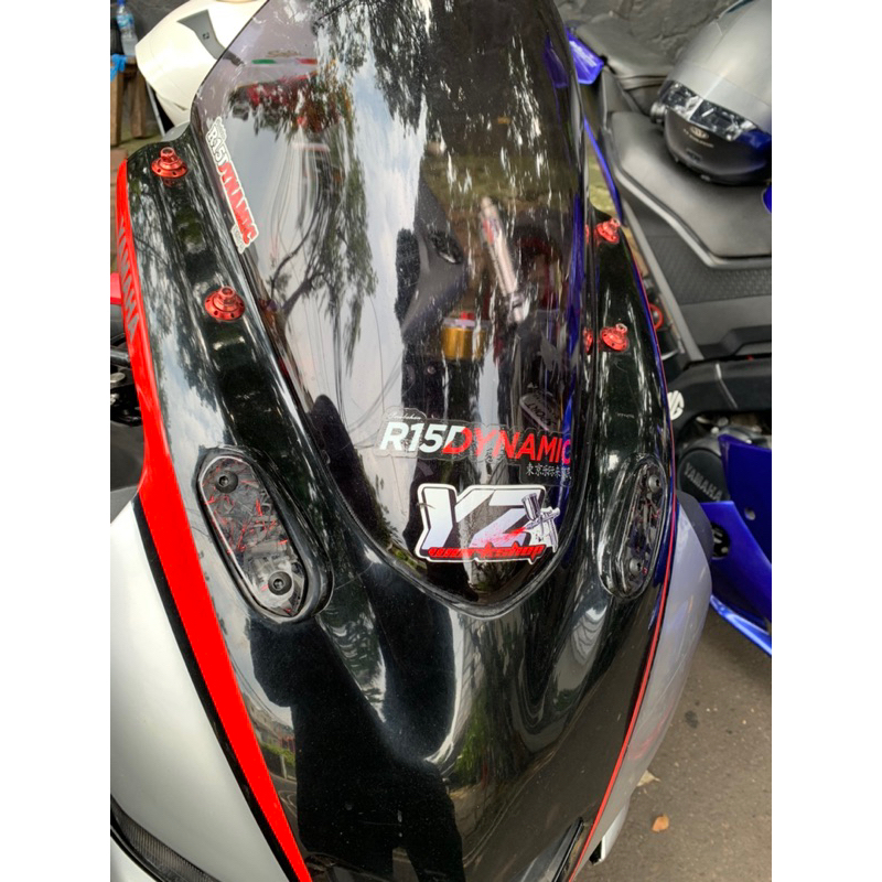 Jual Miror Blanking / Penutup spion Carbon Forged R15 V3 | Shopee Indonesia