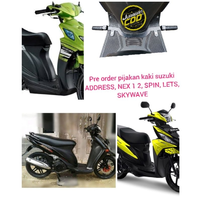 Jual Pre Order Pijakan kaki model slim Suzuki matic Spin address ...