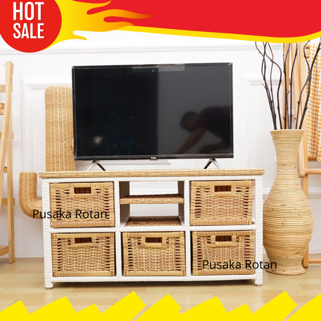 Jual RAK LACI ROTAN SINTETIS MINIMALIS MODEL KLASIK COCOK UNTUK SEMUA ...