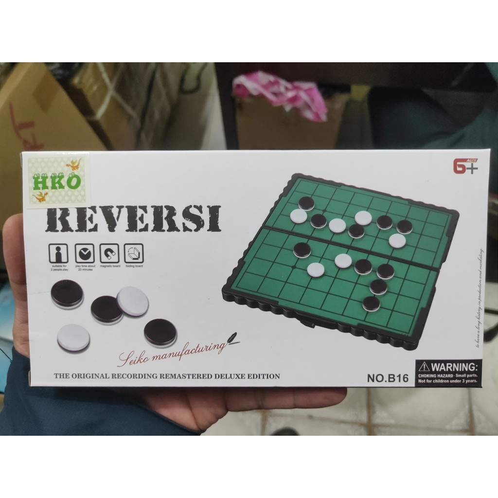 Jual MAINAN PAPAN MAGNET CATUR JEPANG OTHELLO REVERSI OTELO Ukuran 20cm ...